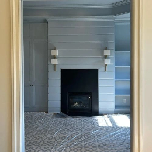 Benjamin Moore Gentle Gray vs. Benjamin Moore Fresh Olive comparison