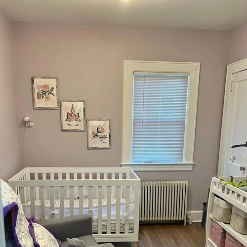 Benjamin Moore New Age vs. Benjamin Moore Rock Harbor Violet comparison
