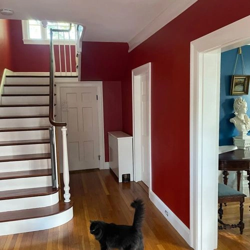 Dulux Red Stallion 3 vs. Benjamin Moore Smoldering Red comparison