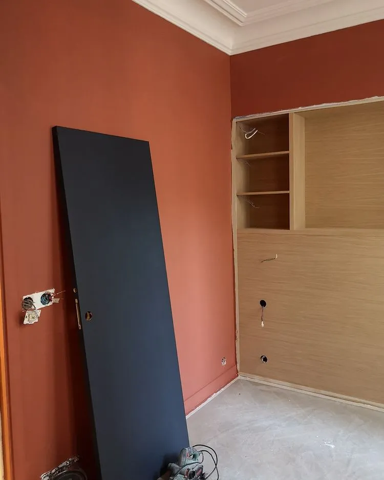 Little Greene 140 Tuscan Red paint color review with interior pictures