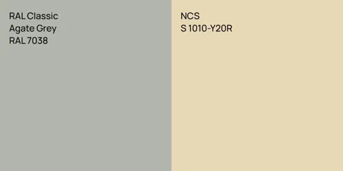 RAL Classic Agate Grey vs. RAL Classic Light grey comparison