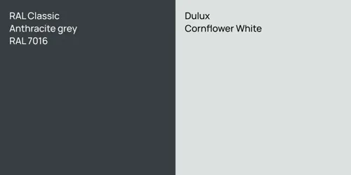 RAL Classic Anthracite grey vs. RAL Classic Black grey comparison