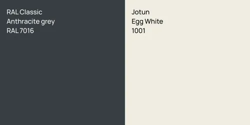 RAL Classic Anthracite grey vs. RAL Classic Black grey comparison