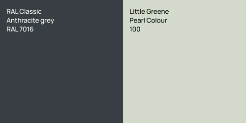RAL Classic Anthracite grey vs. RAL Classic Graphite grey comparison
