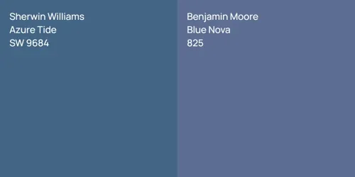 Compare Sherwin Williams Azure Tide with other colors