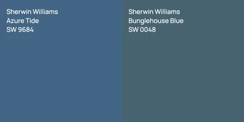 Compare Sherwin Williams Azure Tide with other colors