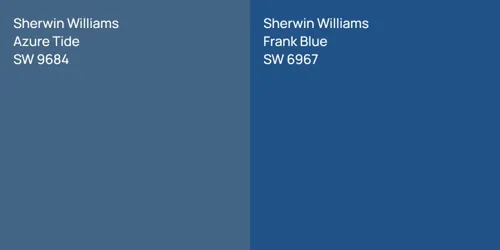 Compare Sherwin Williams Azure Tide with other colors