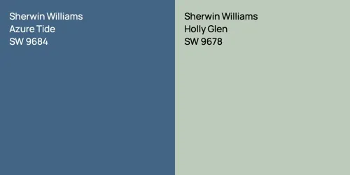 Compare Sherwin Williams Azure Tide with other colors