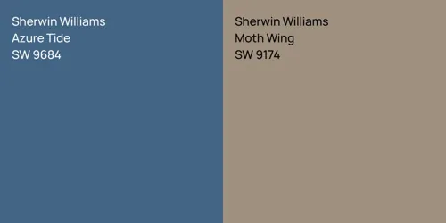 Compare Sherwin Williams Azure Tide with other colors