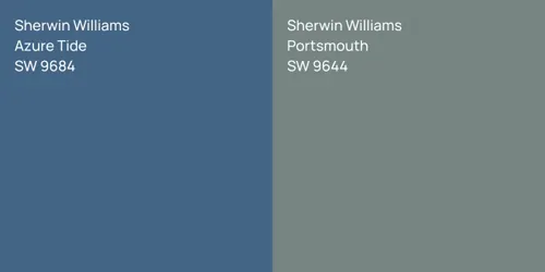 Compare Sherwin Williams Azure Tide with other colors