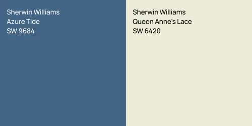 Compare Sherwin Williams Azure Tide with other colors