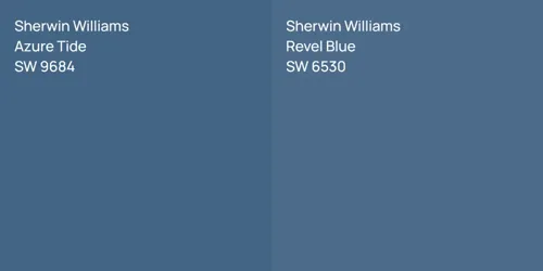 Compare Sherwin Williams Azure Tide with other colors