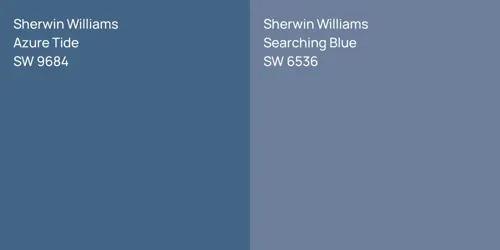 Compare Sherwin Williams Azure Tide with other colors