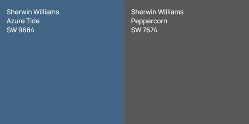 Compare Sherwin Williams Azure Tide with other colors