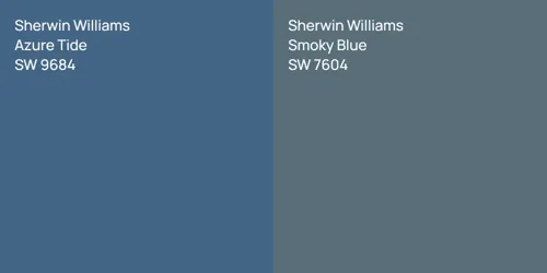 Compare Sherwin Williams Azure Tide with other colors