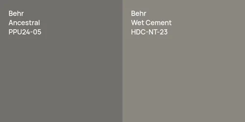 Behr Ancestral vs. Behr Ancestral comparison
