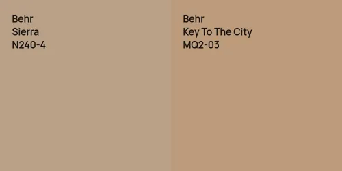 Behr Sierra vs. Behr Mink Haze comparison