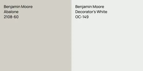 Compare Benjamin Moore Abalone with other colors