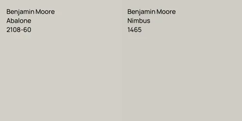 Benjamin Moore Abalone vs. Benjamin Moore Abyss comparison