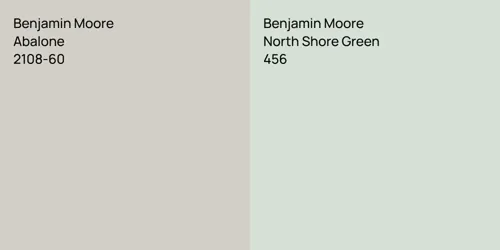 Benjamin Moore Abalone vs. Benjamin Moore Abyss comparison