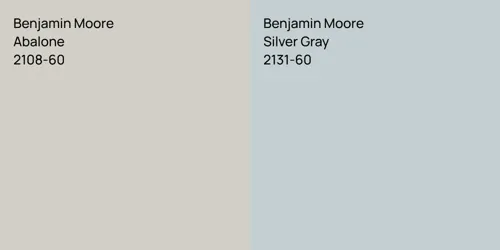 Benjamin Moore Abalone vs. Benjamin Moore Abyss comparison
