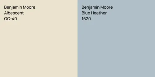 Benjamin Moore Albescent vs. Benjamin Moore Rosepine comparison