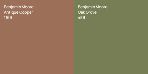 Benjamin Moore Antique Copper vs. Benjamin Moore Copper Mine comparison