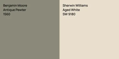 Compare Benjamin Moore Antique Pewter with other colors