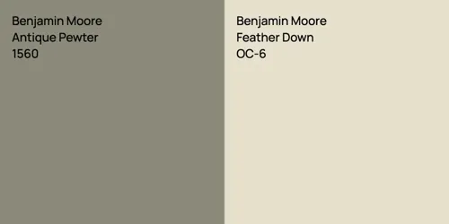Compare Benjamin Moore Antique Pewter with other colors