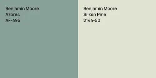 Compare Benjamin Moore Azores with other colors