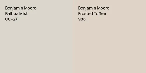 Compare Benjamin Moore Balboa Mist with other colors