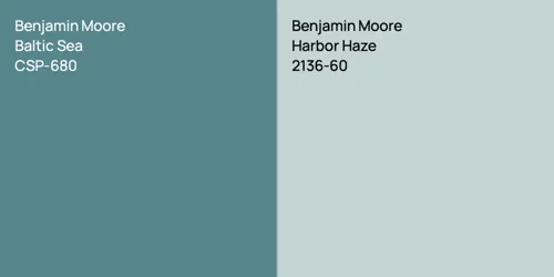 Benjamin Moore Baltic Sea vs. Benjamin Moore Adriatic Sea comparison