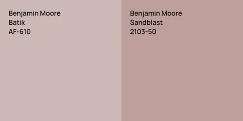 Benjamin Moore Batik vs. Benjamin Moore Collector's Item comparison