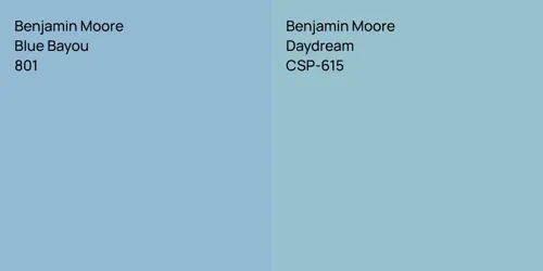 Compare Benjamin Moore Blue Bayou with other colors
