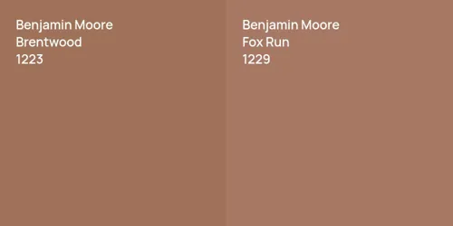 Benjamin Moore Brentwood vs. Benjamin Moore Topaz comparison