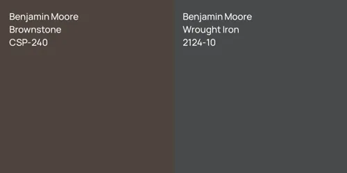 Benjamin Moore Brownstone vs. Benjamin Moore Stone Brown comparison
