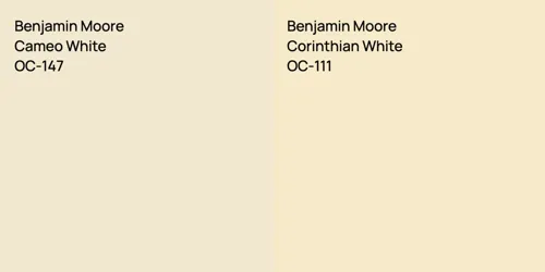 Benjamin Moore Cameo White vs. Benjamin Moore Cameo White comparison
