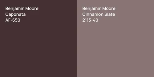 Benjamin Moore Caponata vs. Benjamin Moore Collector's Item comparison