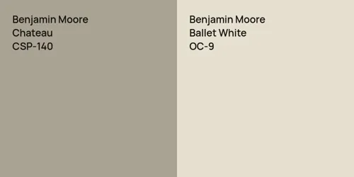 Benjamin Moore Chateau vs. Benjamin Moore Thunder comparison