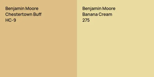 Benjamin Moore Chestertown Buff vs. Benjamin Moore Eye of the Tiger ...