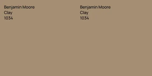 Benjamin Moore Clay vs. Benjamin Moore Brown Horse comparison