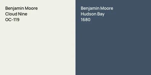 Benjamin Moore Cloud Nine vs. Benjamin Moore Horizon comparison