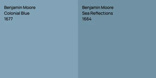Benjamin Moore Colonial Blue vs. Benjamin Moore Colonial Blue comparison