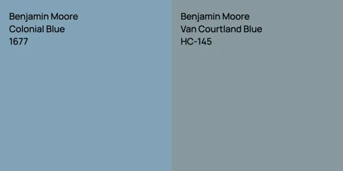 Benjamin Moore Colonial Blue vs. Benjamin Moore Colonial Blue comparison