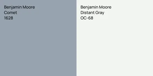Benjamin Moore Comet vs. Benjamin Moore Oakwood Manor comparison