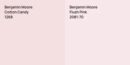 Benjamin Moore Cotton Candy vs. Benjamin Moore Pink Dynasty comparison