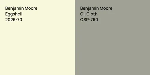 Benjamin Moore Eggshell vs. Benjamin Moore White Dove comparison
