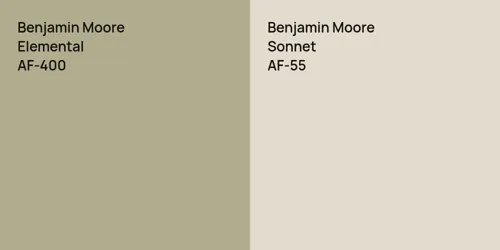 Benjamin Moore Elemental vs. Benjamin Moore Nile Blue comparison