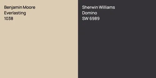 Benjamin Moore Everlasting vs. Benjamin Moore Latte comparison