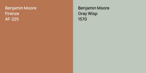 Benjamin Moore Firenze vs. Benjamin Moore Taupe Fedora comparison